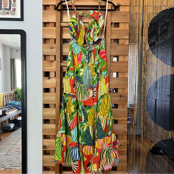 FARM Rio | Dresses | Farm Rio Monstera Cutout Maxi Dress | Poshmark
